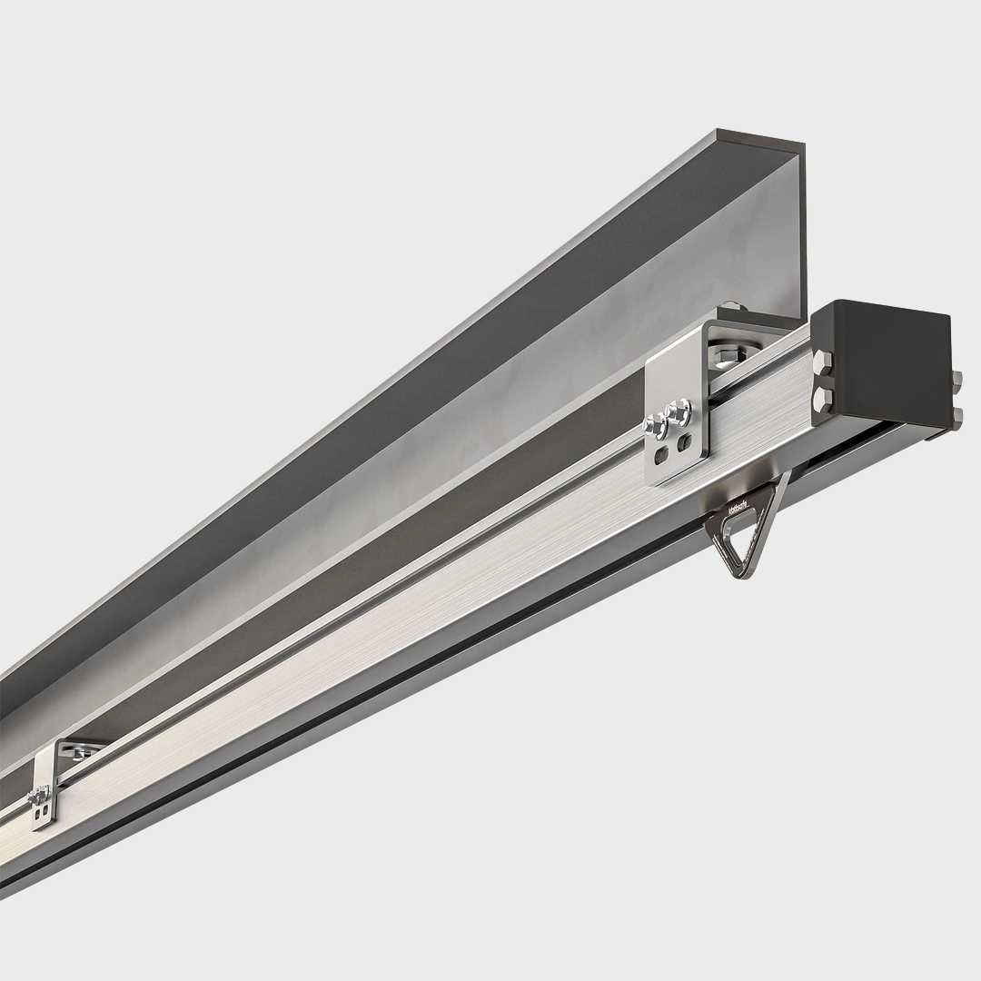 Enclosed Rigid Rail, Flush Mount - Steel | Hart Australia